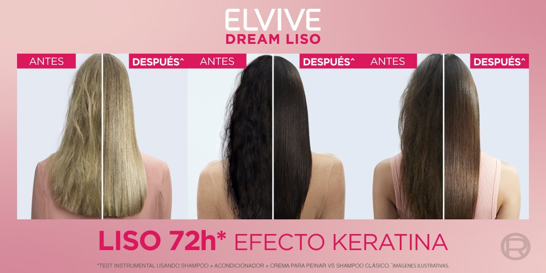Elvive Dream Liso con efecto keratina hasta 72 horas